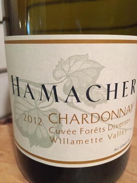 2012 Hamacher Chardonnay Cuvée Forêts Diverses, USA, Oregon, Willamette ...