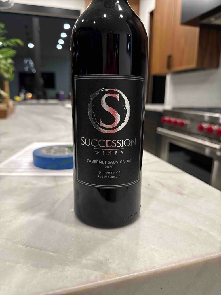 2020 Succession Wines Cabernet Sauvignon Quintessence, USA, Washington ...