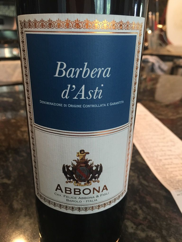 2018 Cav. Felice Abbona & Figli Barbera d'Asti, Italy, Piedmont, Asti ...