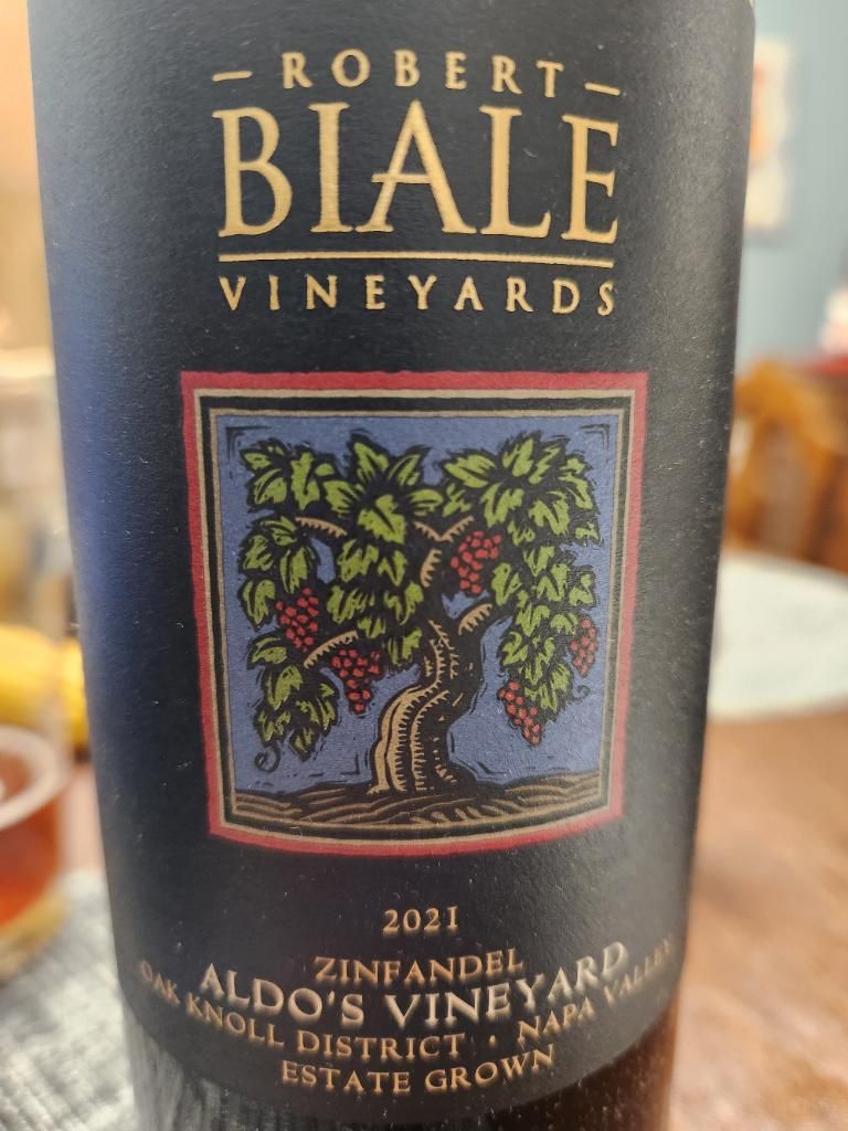 2021 Robert Biale Zinfandel Aldo's Vineyard, USA, California, Napa ...