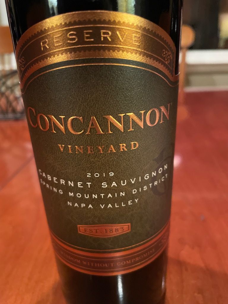2019 Concannon Vineyard Cabernet Sauvignon, USA, California, Central ...