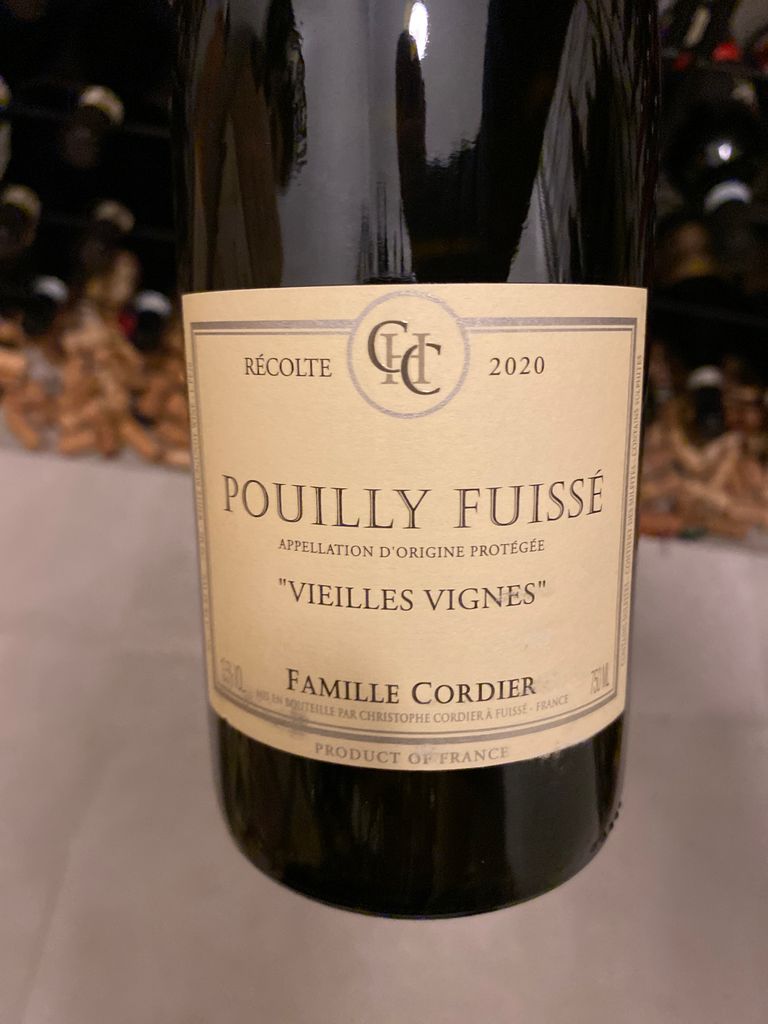 2022 Christophe Cordier Pouilly-Fuissé Vieilles Vignes, France ...