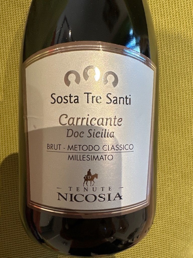 2020 Cantine Nicosia Carricante Sicilia Sosta Tre Santi Brut Metodo ...