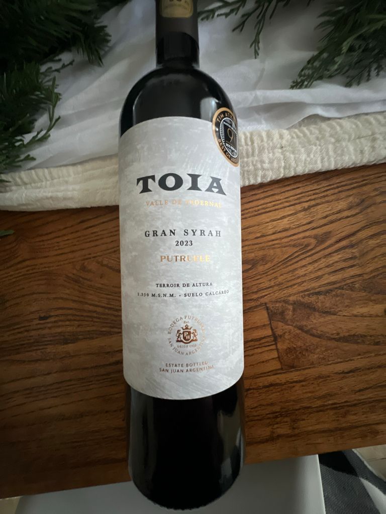 2023 Bodega Putruele Toia Gran Syrah, Argentina, San Juan, Valle del ...