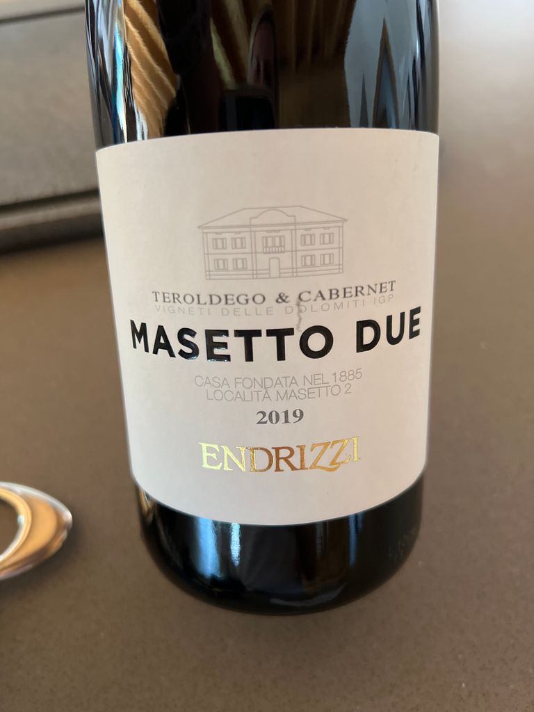 2019 Endrizzi Masetto Due Vigneti delle Dolomiti IGT, Italy, Trentino ...