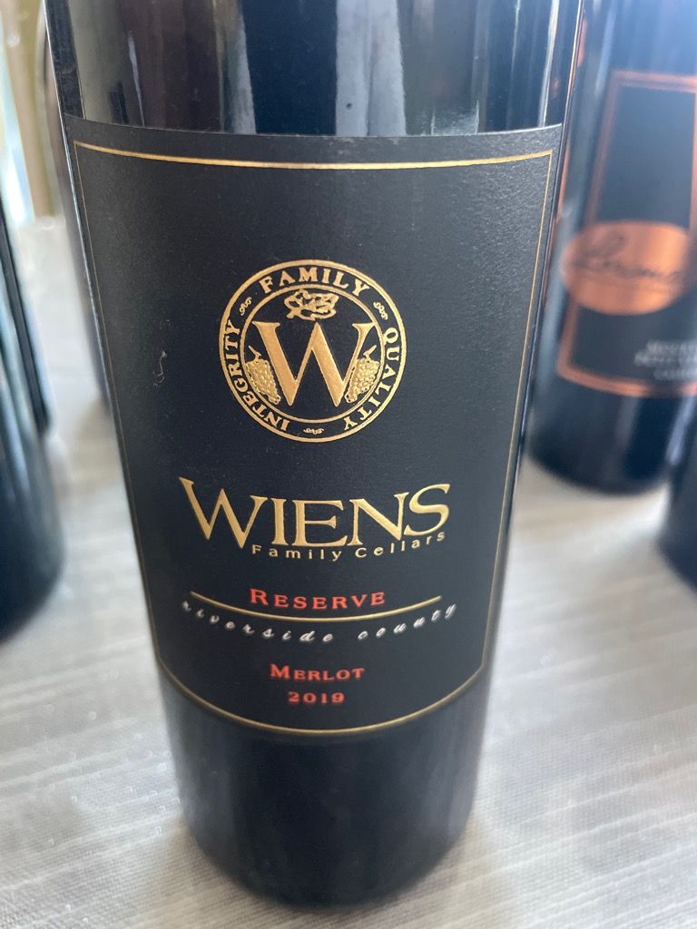 2019 Wiens Family Cellars Merlot Reserve, USA, California, South Coast ...