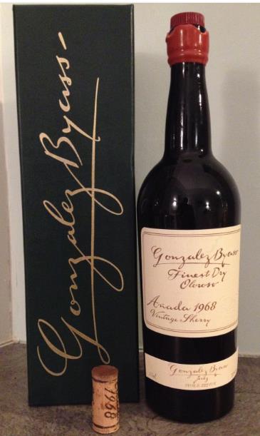 1964 Gonzalez-Byass Jerez-Xérès-Sherry Oloroso Anada, Spain, Andalucía ...
