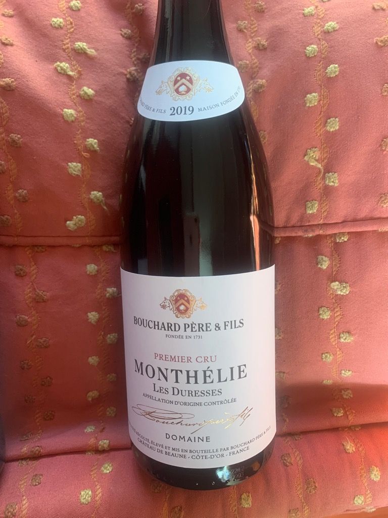 2019 Bouchard Père et Fils Monthélie 1er Cru Les Duresses, France ...
