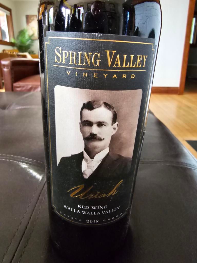 2018 Spring Valley Vineyard Uriah, USA, Washington, Columbia Valley, Walla Walla Valley ...