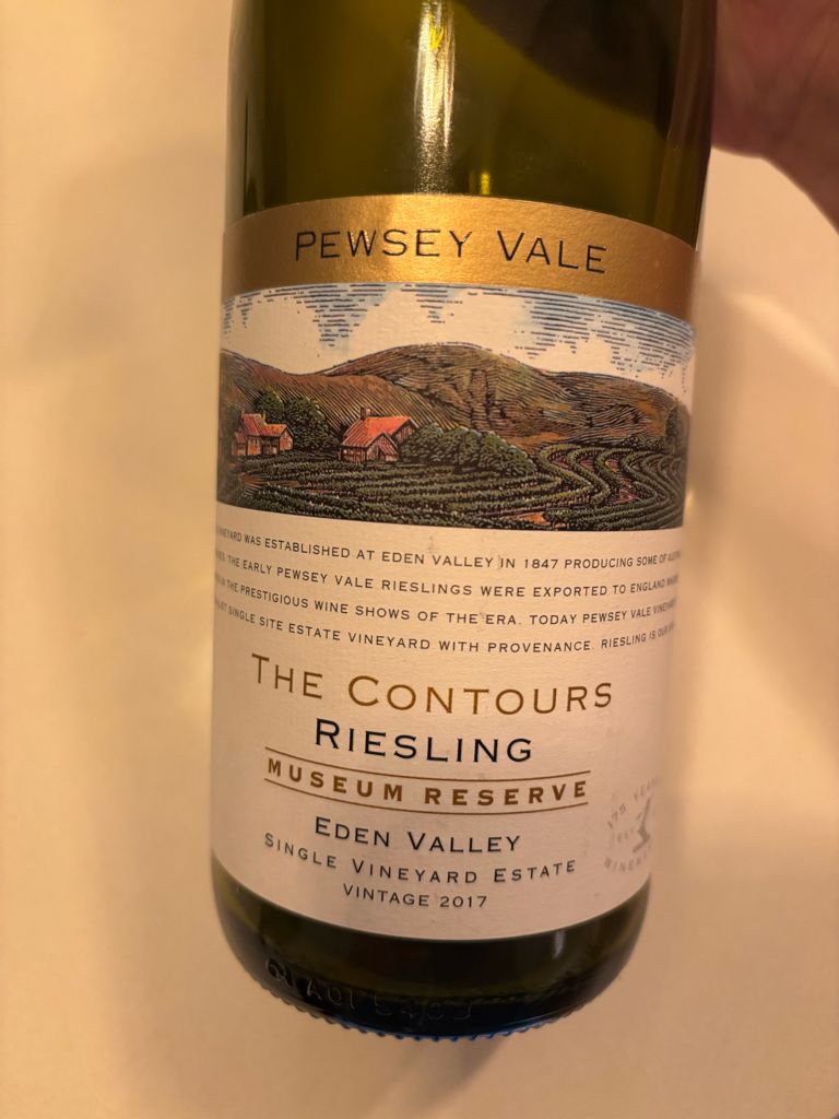2017 Pewsey Vale Vineyard Riesling The Contours Museum Reserve ...