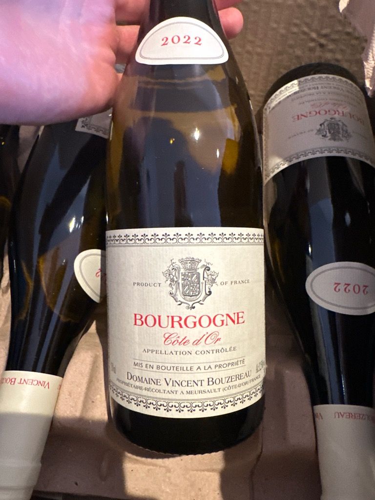 2022 Vincent Bouzereau Bourgogne Côte d'Or Blanc, France, Burgundy ...