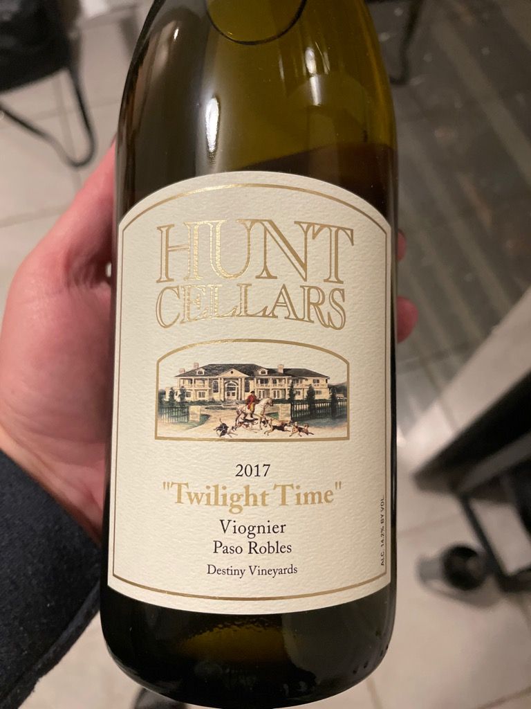 2017 Hunt Cellars Viognier Twilight Time Destiny Vineyards, USA ...