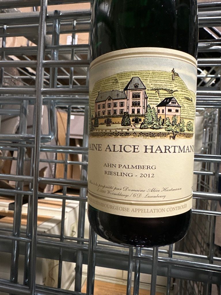 2012 Domaine Alice Hartmann Riesling La Chapelle Wormeldange Koeppchen ...