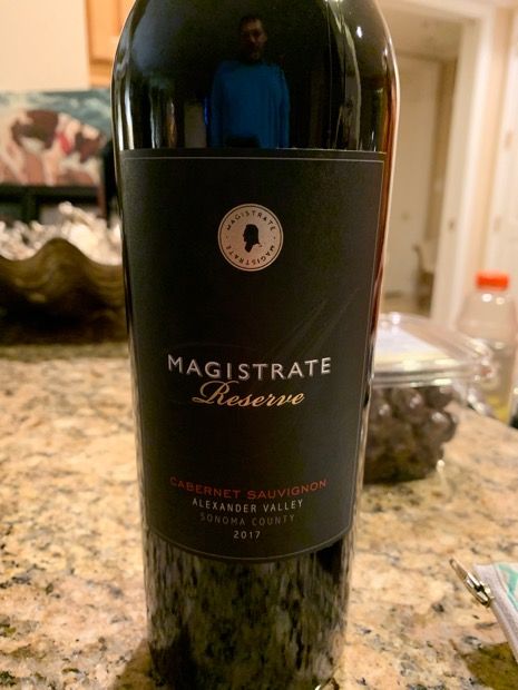 2018 Magistrate Vineyards Cabernet Sauvignon Reserve, USA, California ...
