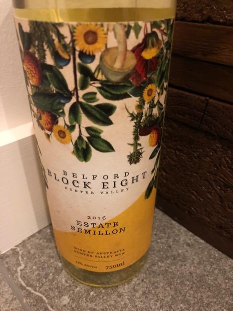 2017 Belford Block Eight Sémillon Estate, Australia, New South Wales ...