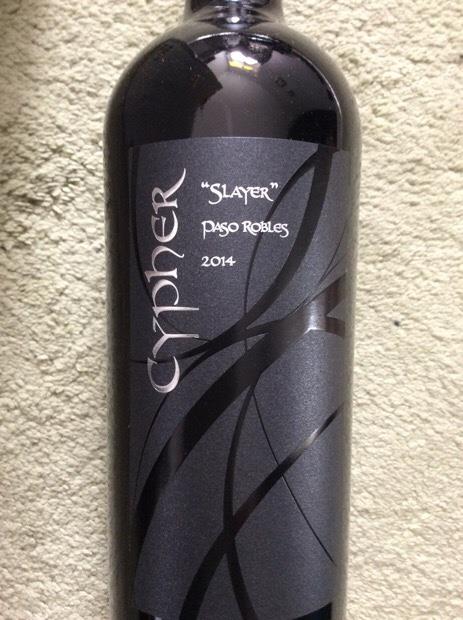 2014 Cypher Winery Slayer, USA, California, Central Coast, Paso Robles ...