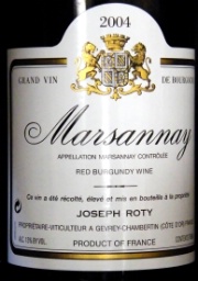 2003 Domaine Joseph Roty Marsannay Le Clos de Jeu, France, Burgundy ...