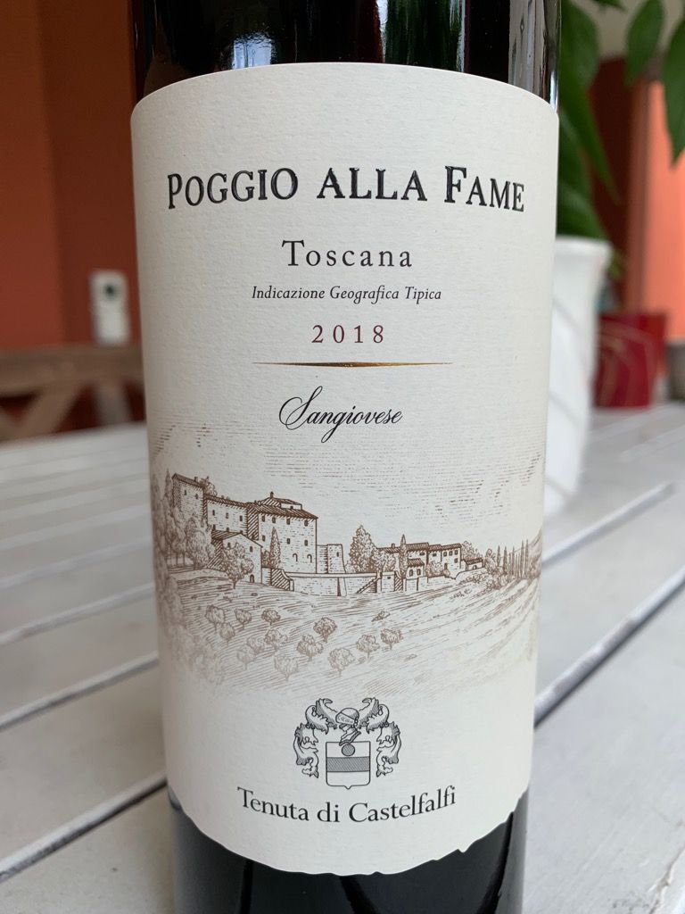 2019 Tenuta di Castelfalfi Sangiovese Poggio alla Fame Toscana IGT ...