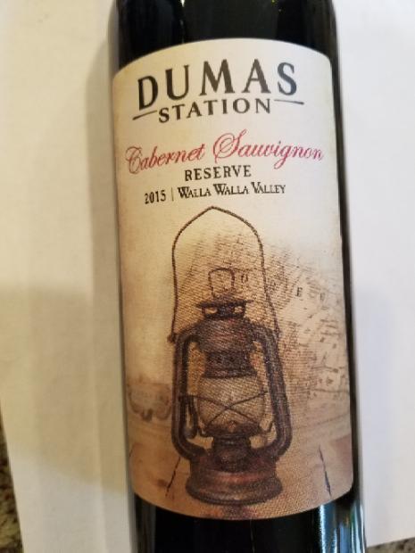 2015 Dumas Station Cabernet Sauvignon Reserve, USA, Washington ...