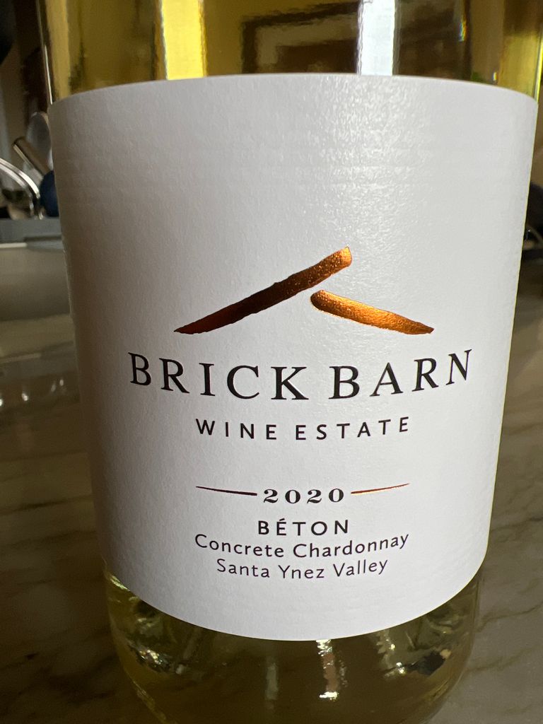 2020 Brick Barn Chardonnay Beton Concrete Chardonnay, USA, California ...