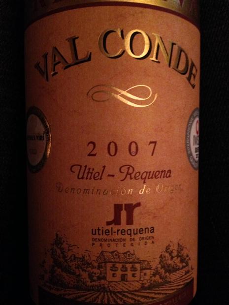 2007 Val Conde Utiel-Requena Reserva, Spain, Valencia, Utiel-Requena ...