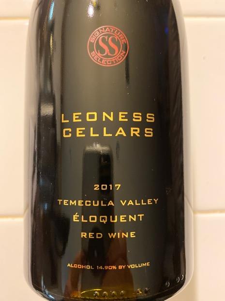 2017 Leoness Cellars Eloquent, USA, California, South Coast, Temecula ...