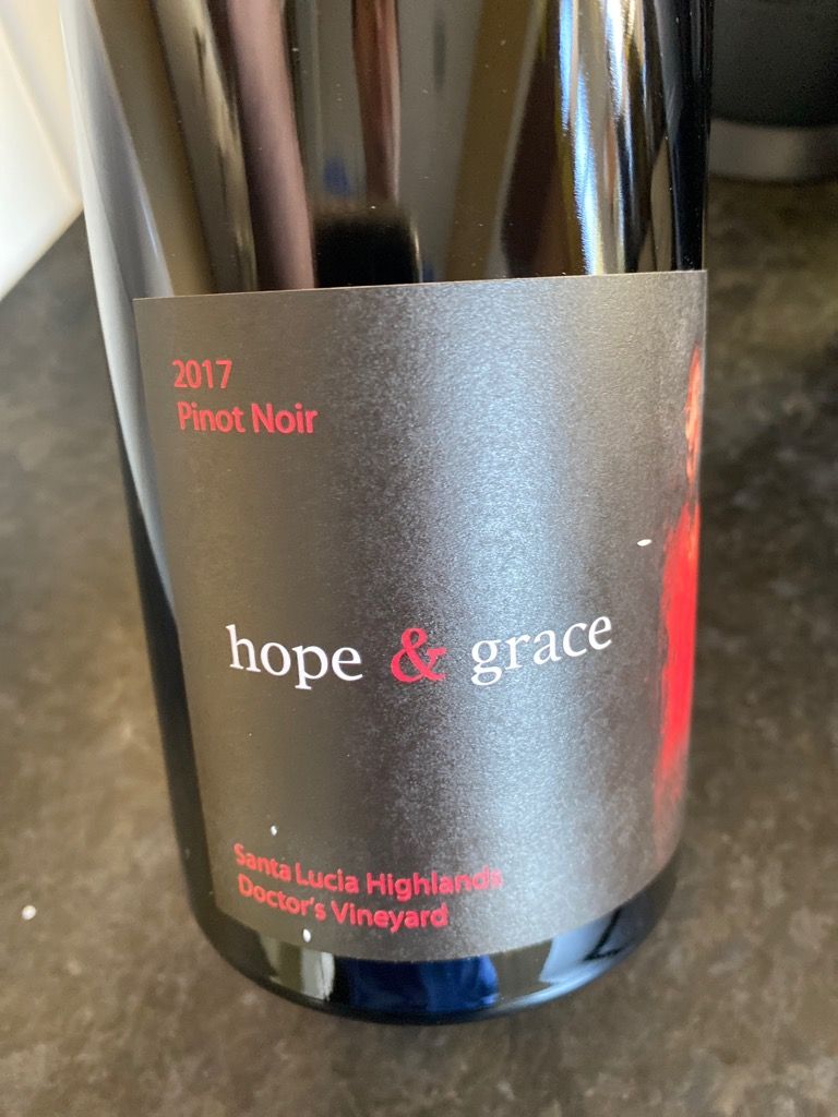 2018 Hope & Grace Pinot Noir Hendricks Doctor's Vineyard, USA ...