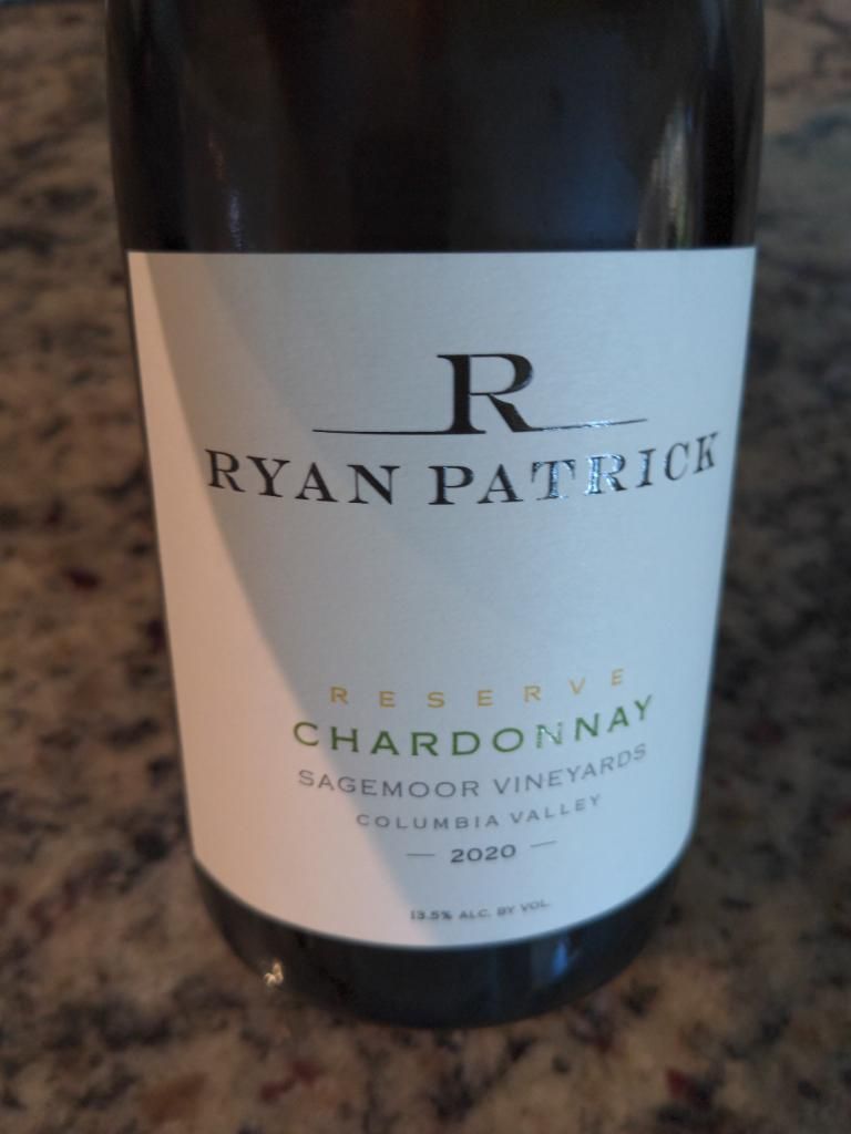 2020 Ryan Patrick Vineyards Chardonnay Reserve, USA, Washington ...