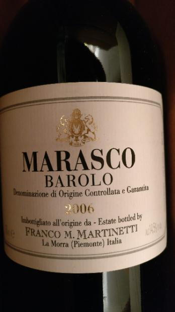 2001 Franco M. Martinetti Barolo Marasco - CellarTracker