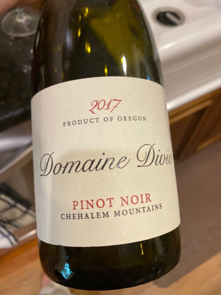 2017 Domaine Divio Pinot Noir Chehalem Mountains, USA, Oregon ...