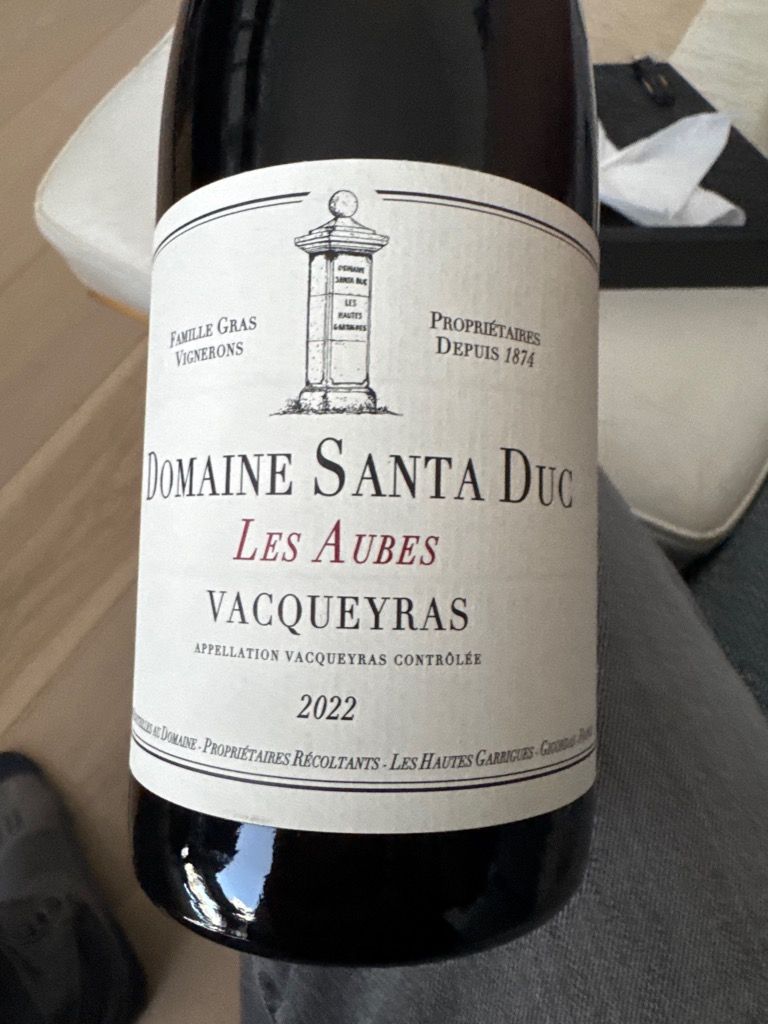 2023 Domaine Santa Duc Vacqueyras Les Aubes, France, Rhône, Southern ...