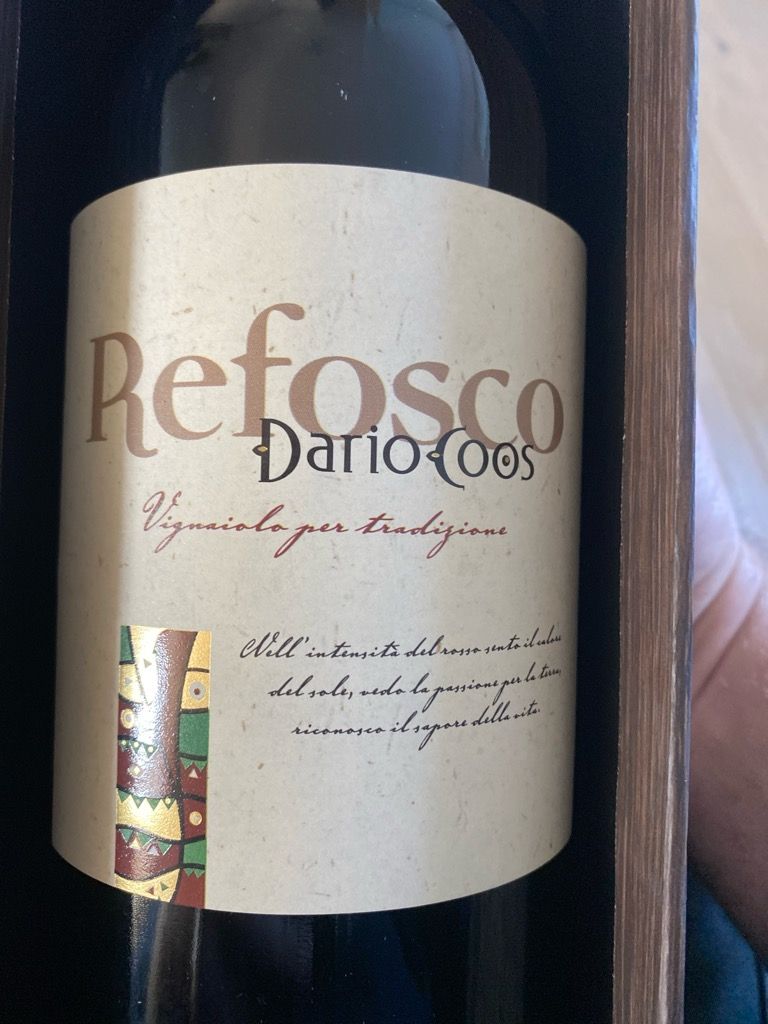 2018 Dario Coos Refosco dal Peduncolo Rosso Venezia Giulia IGT, Italy ...