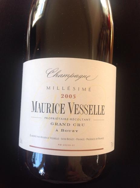 2005 Maurice Vesselle Champagne Grand Cru Brut Millésimé, France ...