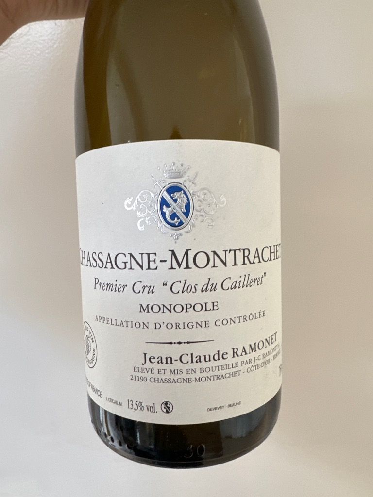 2020 Jean-Claude Ramonet Chassagne-Montrachet 1er Cru Clos du Cailleret ...