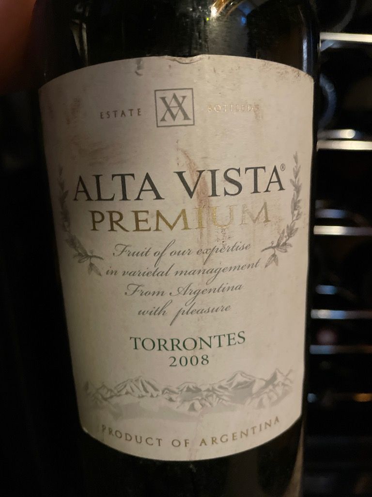 2008 Alta Vista Torrontés, Argentina, Valles Calchaquíes, Salta ...