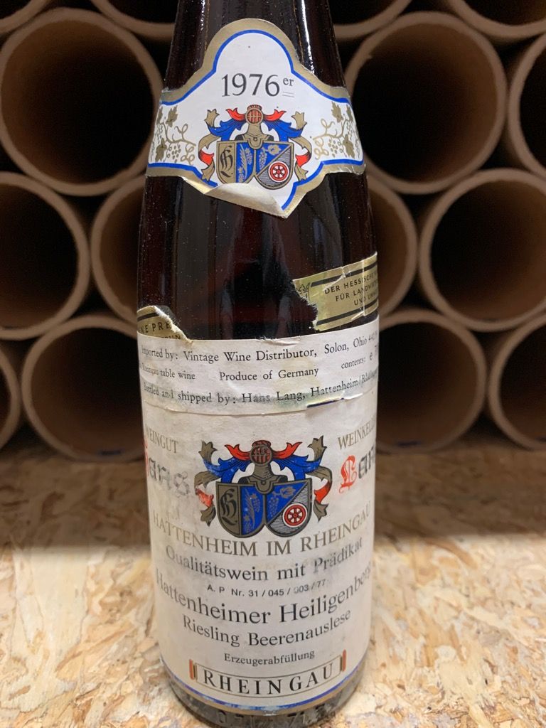1971 Hans Lang Hattenheimer Schützenhaus Riesling Beerenauslese ...