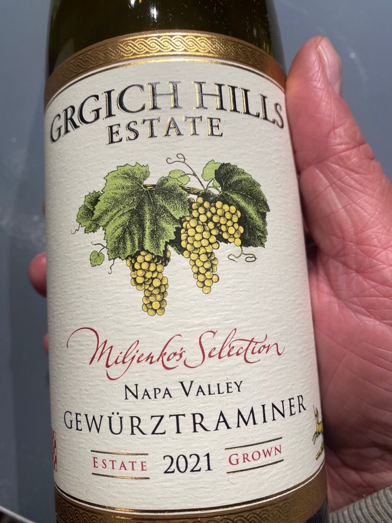 2021 Grgich Hills Gewürztraminer Miljenko's Selection, USA, California ...