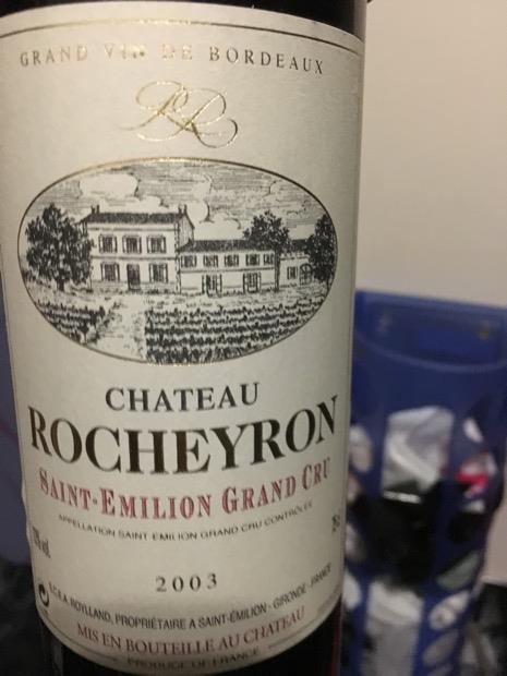 2003 Château Rocheyron, France, Bordeaux, Libournais, St. Émilion ...