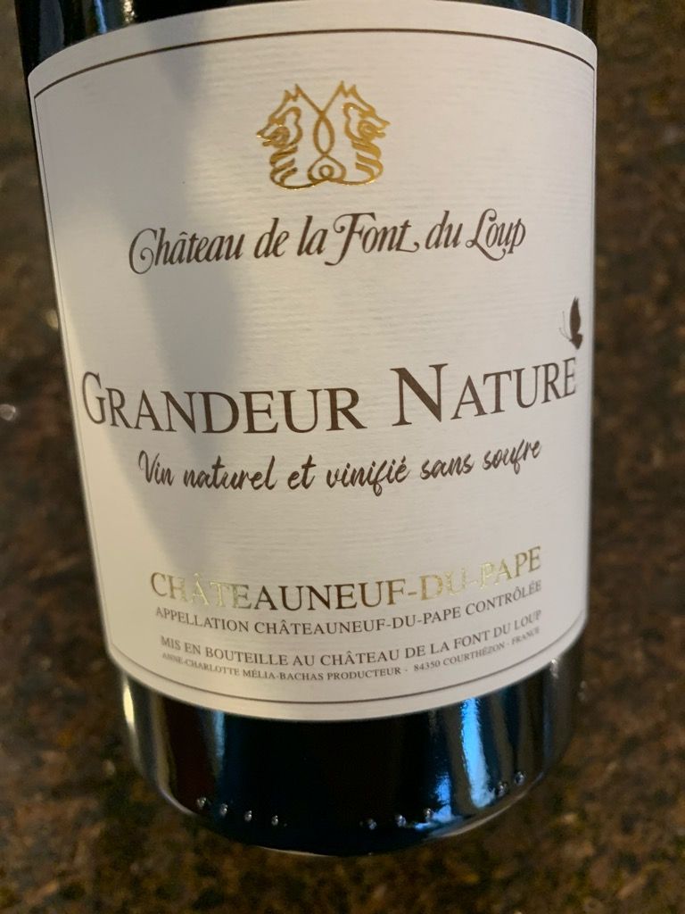 2022 Château de la Font du Loup Châteauneuf-du-Pape Grandeur Nature ...