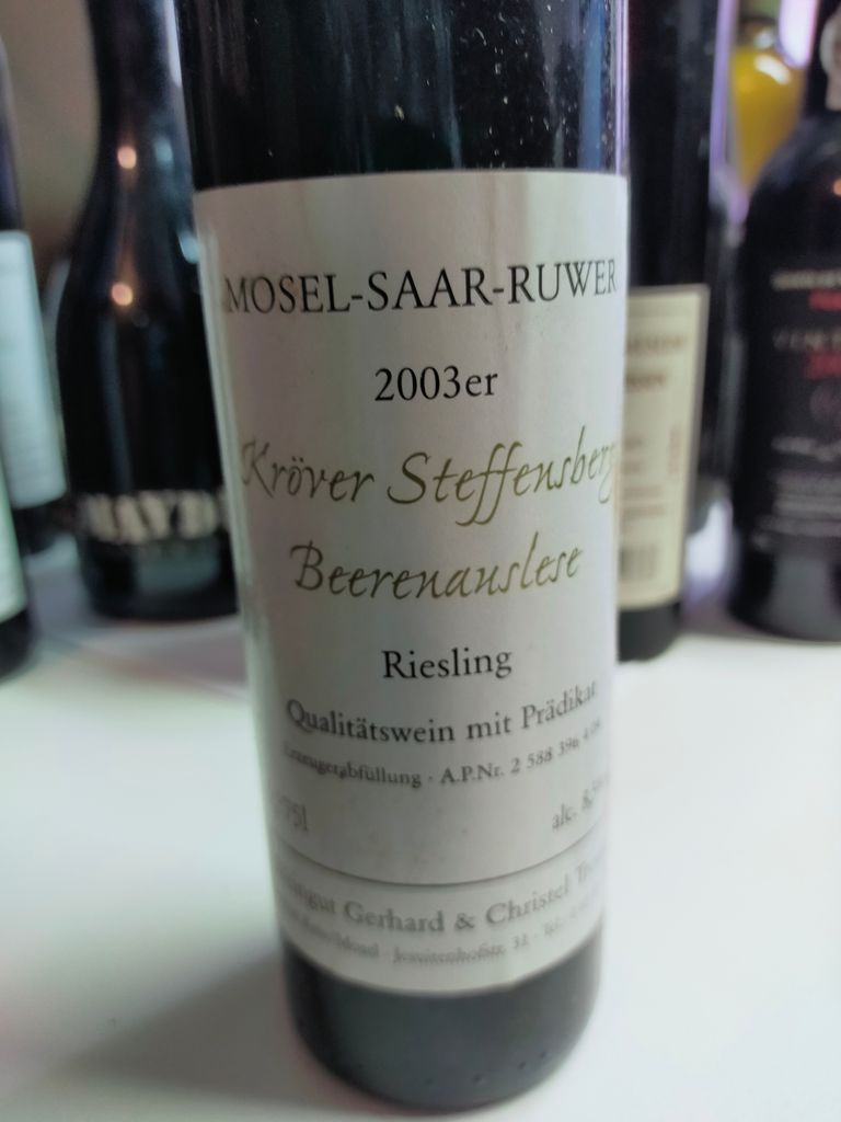 2003 Weingut Trossen Riesling, Germany, Mosel Saar Ruwer - CellarTracker