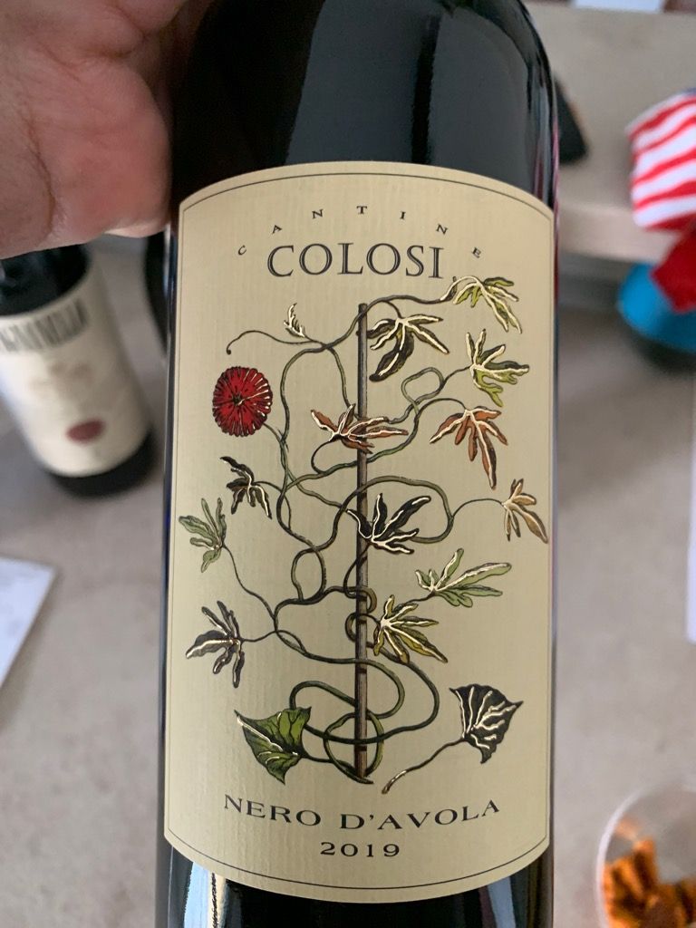 2019 Cantine Colosi Nero d'Avola, Italy, Sicily, Sicilia - CellarTracker