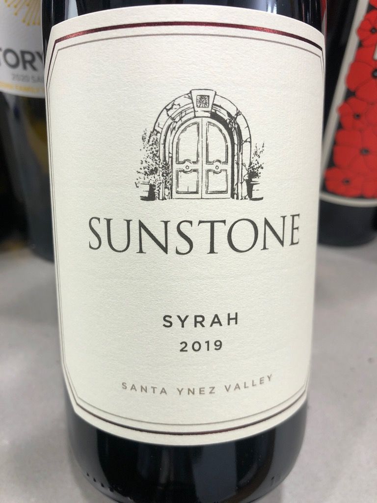 2019 Sunstone Vineyards and Winery Syrah Santa Ynez Valley, USA ...
