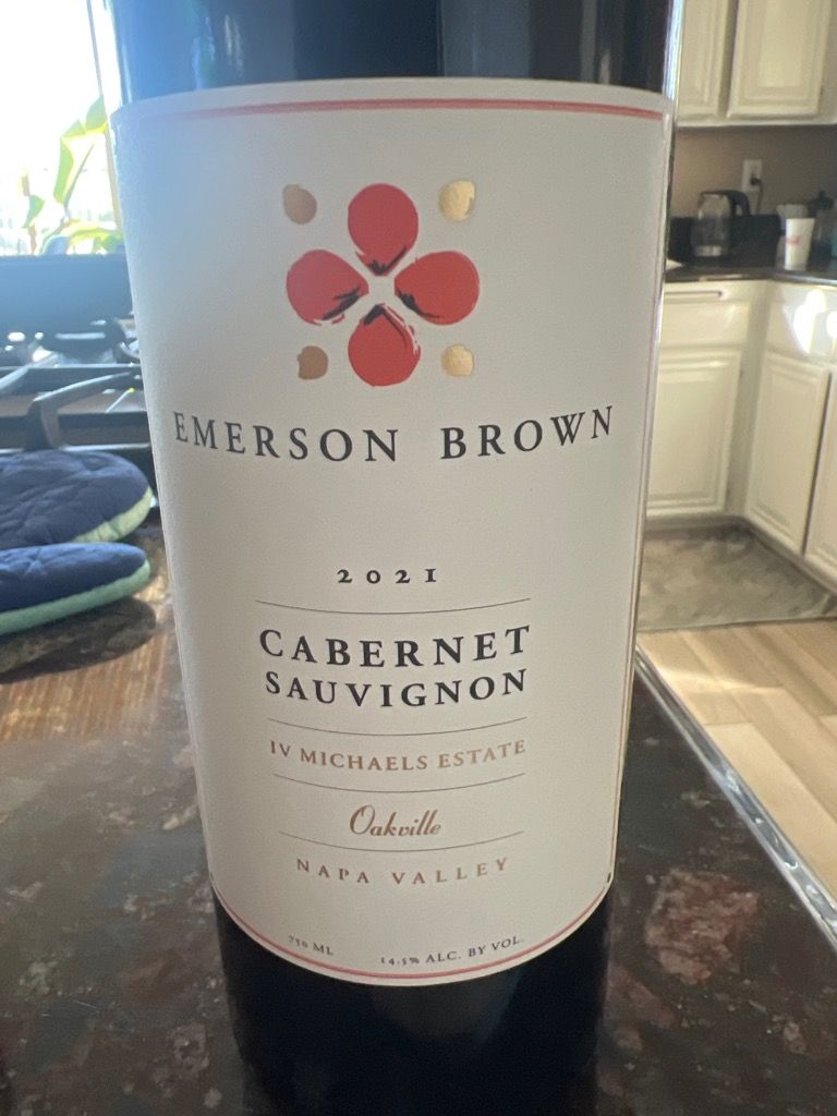 2021 Emerson Brown Cabernet Sauvignon III Michaels Estate, USA ...