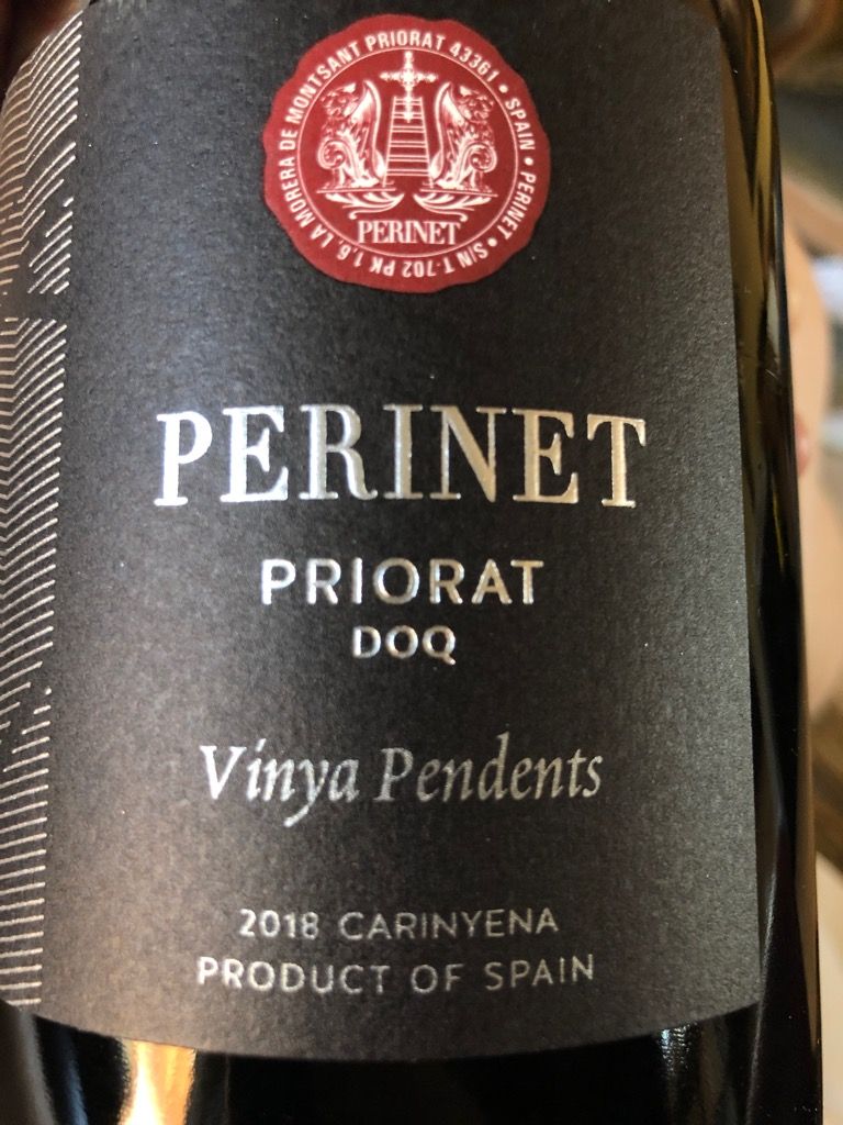 2018 Perinet Priorat Vinya Pendents, Spain, Catalunya, Priorat ...