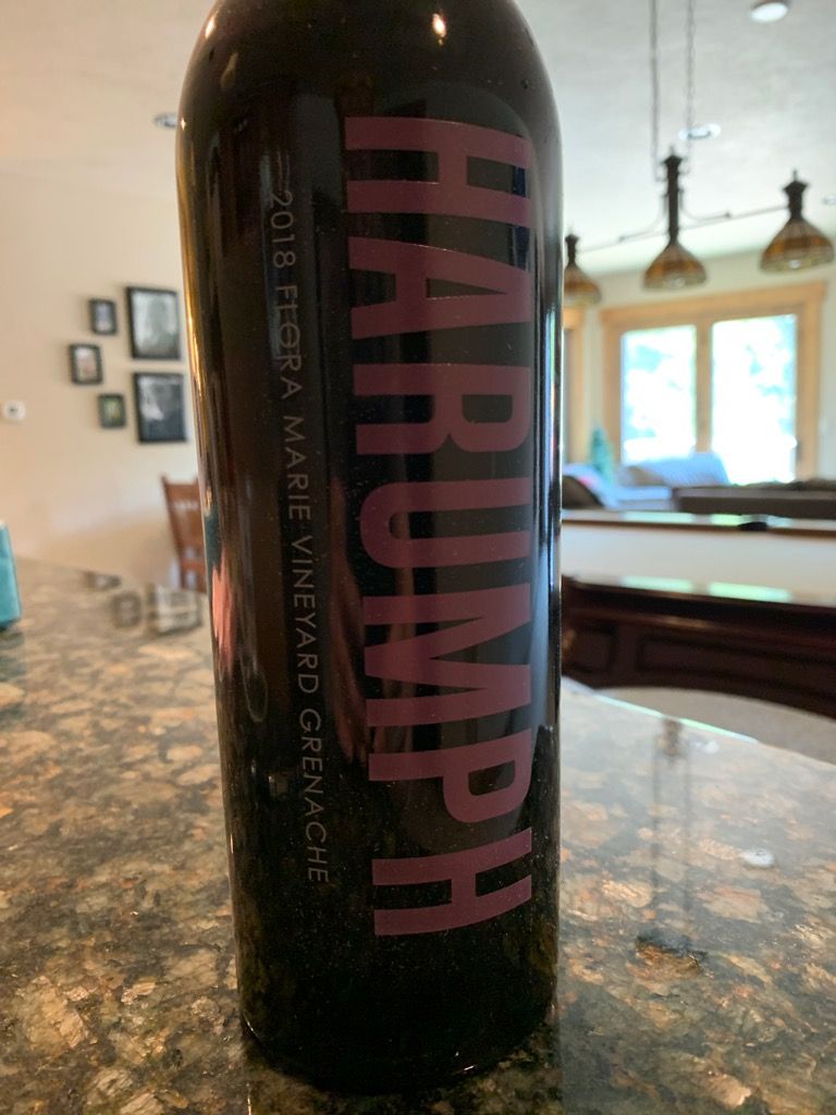 2018 Harumph Cellars Grenache Flora Marie Vineyard, USA, California ...