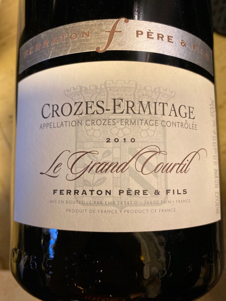 2009 Ferraton Père & Fils Crozes-Hermitage Le Grand Courtil, France ...