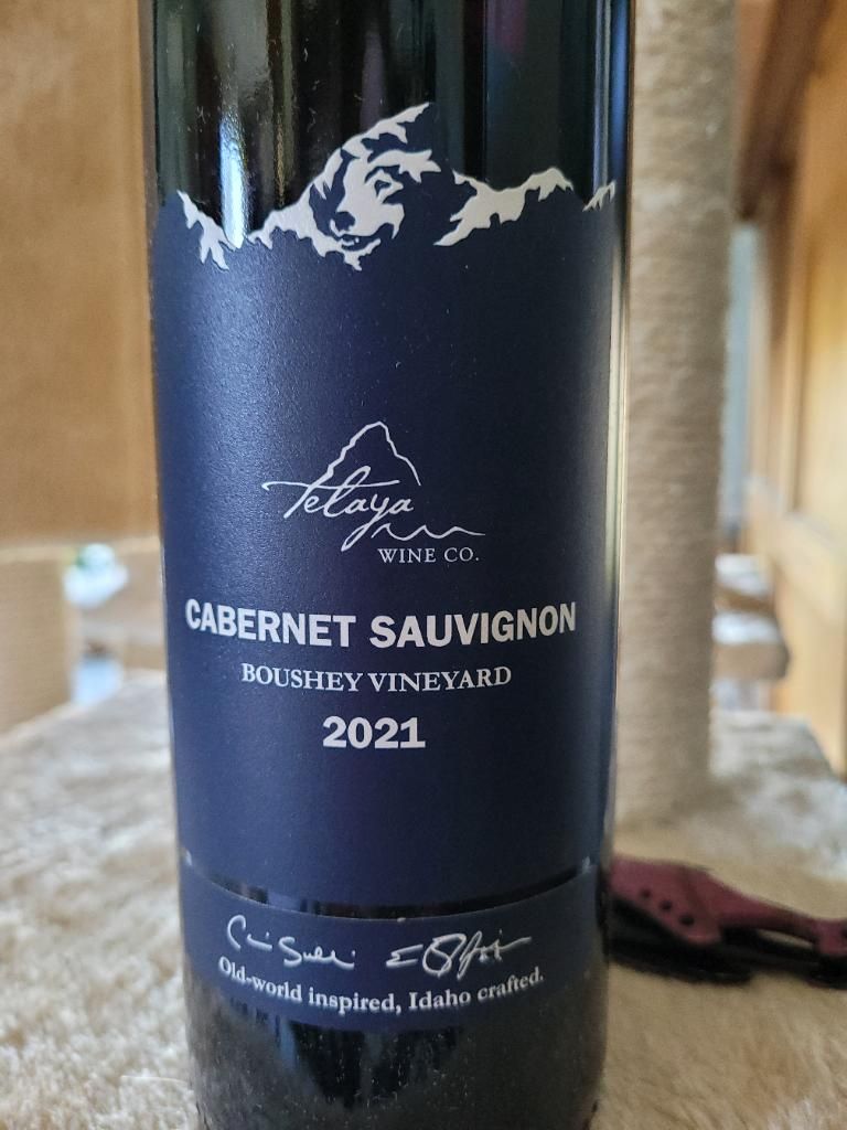 2021 Telaya Cabernet Sauvignon Boushey Vineyards, USA, Washington ...
