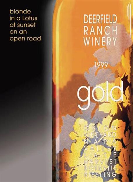 NV Deerfield Ranch Riesling Gold Orion Vineyard, USA, California, Napa ...