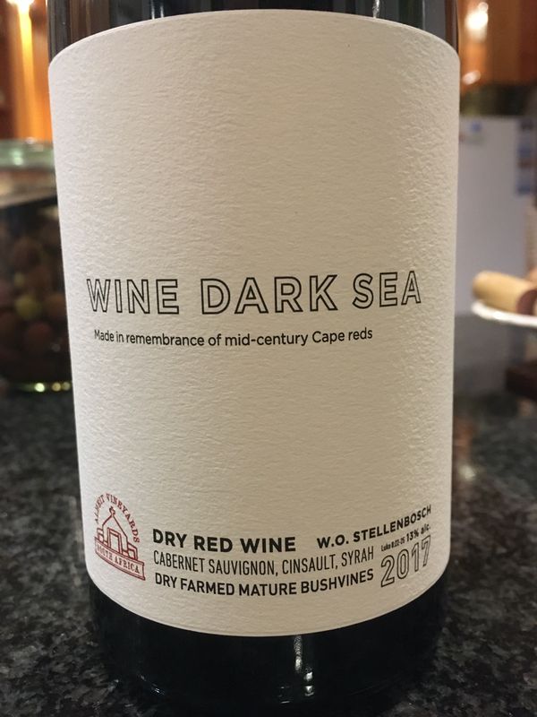 2017 Alheit Vineyards Wine Dark Sea, South Africa, Coastal Region ...