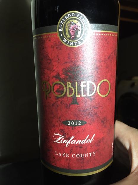 2012 Robledo Family Winery Zinfandel Lake County, USA, California ...